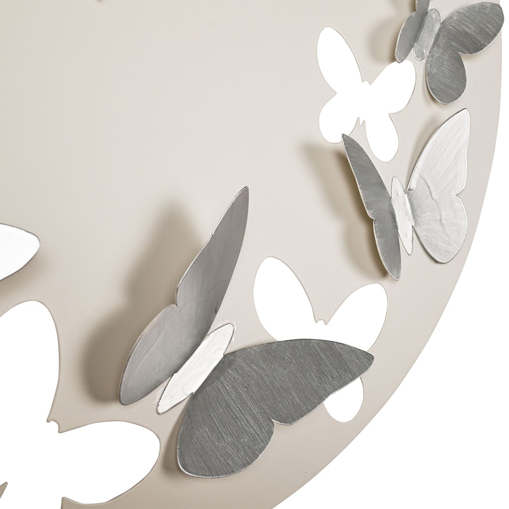 Стенен часовник Hometime Metal Butterfly 60см | Asante.bg